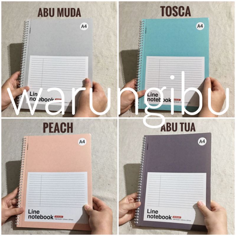 Jual Spiral Ruled Notebook A4 Hard Cover Buku Tulis Catatan Garis ...