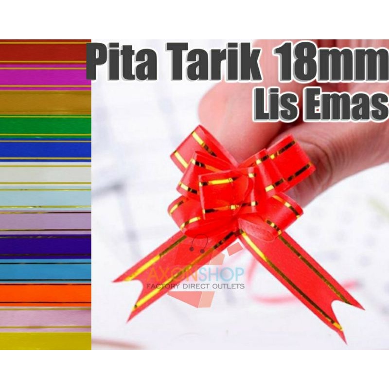 Jual PITA TARIK SERUT LIST EMAS 18mm | Shopee Indonesia