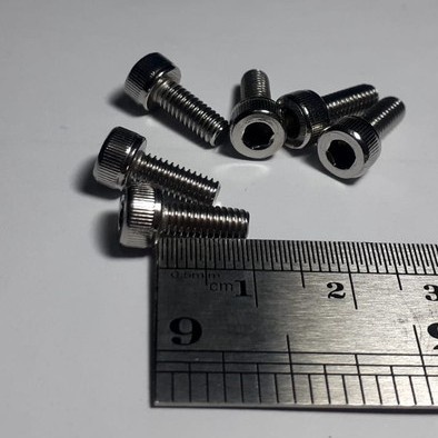 Jual BAUT L M5X10 (1 CM) STAINLESS STEEL FULL DRAT / BAUT L STAINLESS M5 X 10 SS ANTI KARAT SUS ...