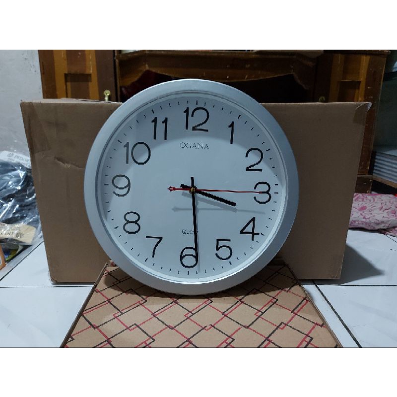 Jual OGANA Jam Dinding/ Dekorasi Dinding Jam Polos Diameter 32Cm Ogana ...