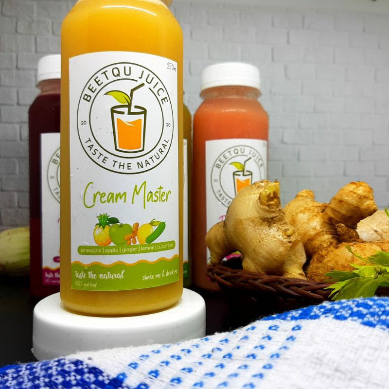 Jual Beetqu Cream Master/Juice nanas jahe apel timun lemon/sari buah ...