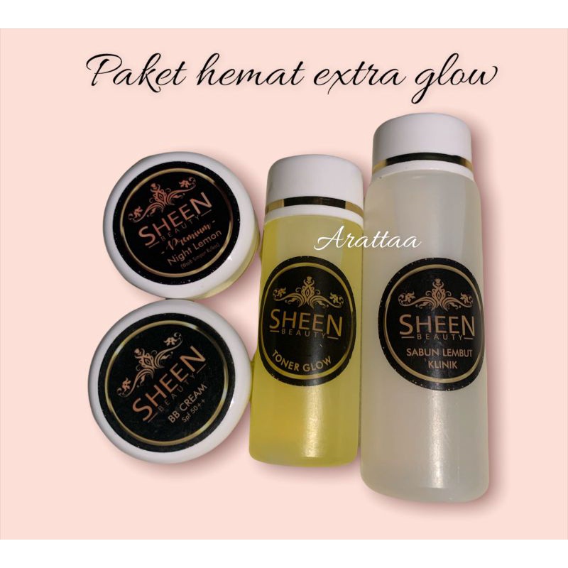 Jual SHEEN BEAUTY ORIGINAL || paket hemat 4x extra glow | Shopee Indonesia