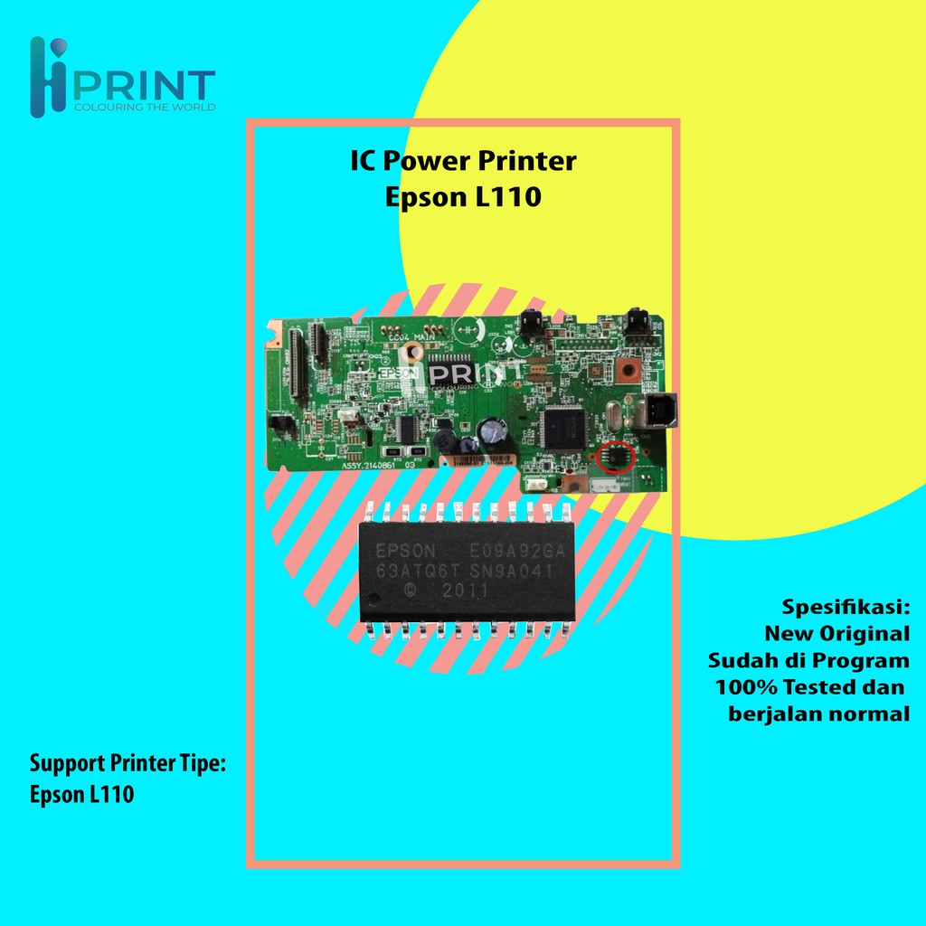 Jual IC Power Printer Epson L110 L120 L130 L210 L220 L300 L310 L350 ...