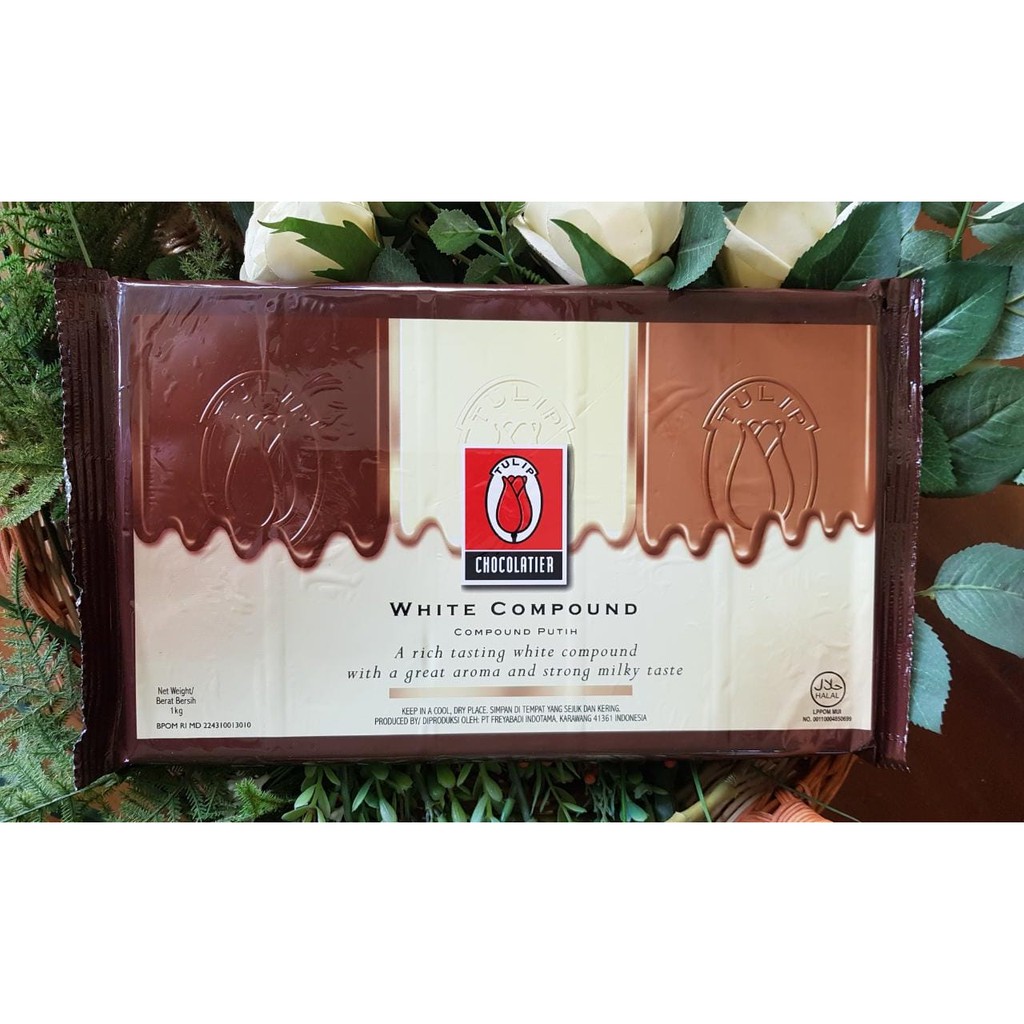 Jual TULIP White Compound 1 kg - TULIP Coklat Compound Putih | Shopee ...