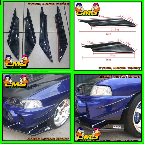 Jual Ori aerodynamic bumper depan. front bumper splitters. wing bumper ...