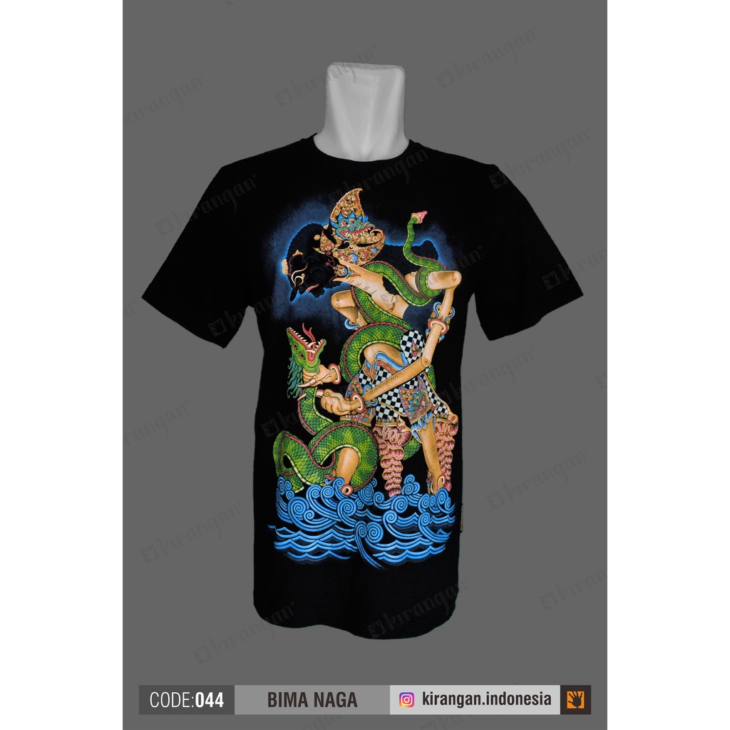 Jual Kaos Kirangan Tradisional Wayang Naga Bima | Shopee Indonesia