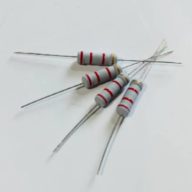 Jual resistor 2k2 ohm 2 watt resistor 2k2 2w resistor 2K2 2W | Shopee Indonesia