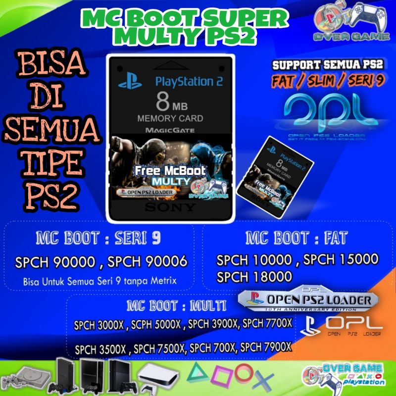 Jual MEMORY CARD FREE MC BOOT SUPER MULTY FUNGSI PS2 | Shopee Indonesia