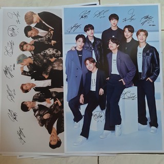 Jual READY POSTER BTS TANDA TANGAN - GRUP VERSION KPOP UKURAN A3 ...