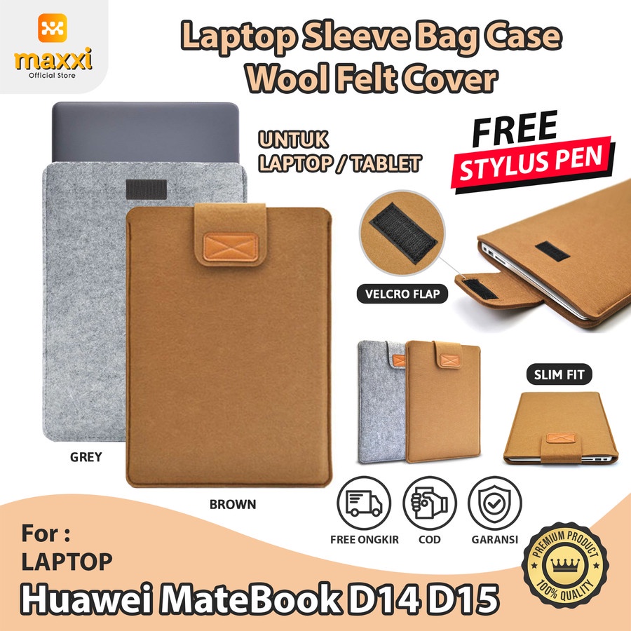 Jual Huawei MateBook D14 D15 2021 Laptop Bag Soft Protector Sleeve Case ...