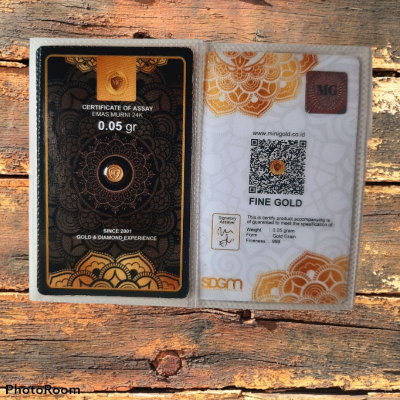 Jual minigold 0.05 gram Logam mulia emas | Shopee Indonesia