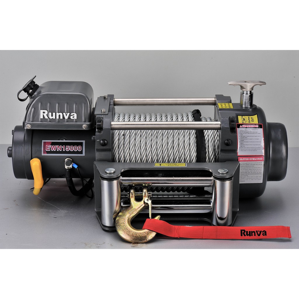 Jual Runva EWN-15000 12V Kapasitas 6,8 ton Heavy Duty Electric Winch ...