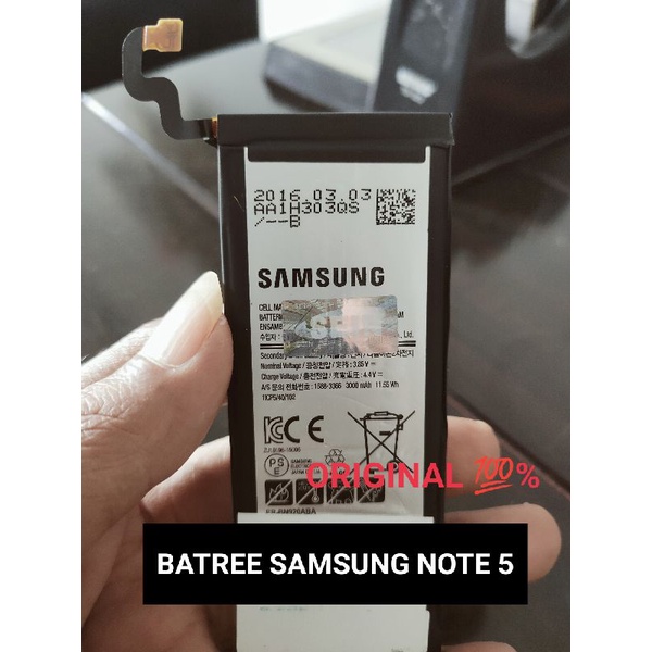 Jual BATREE SAMSUNG NOTE 5/N920 ORIGINAL 100% | Shopee Indonesia
