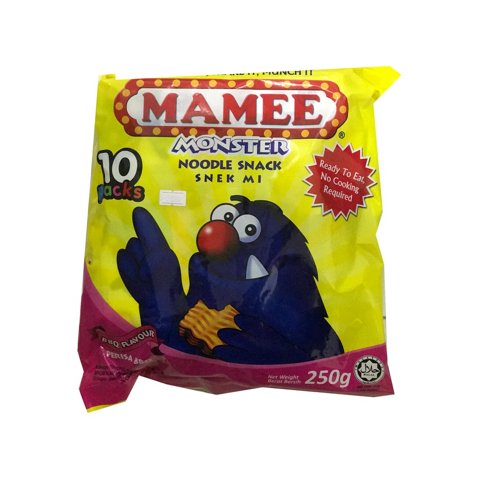 Jual MAMEE MONSTER NOODLE SNACK BBQ FLAVOUR | Shopee Indonesia