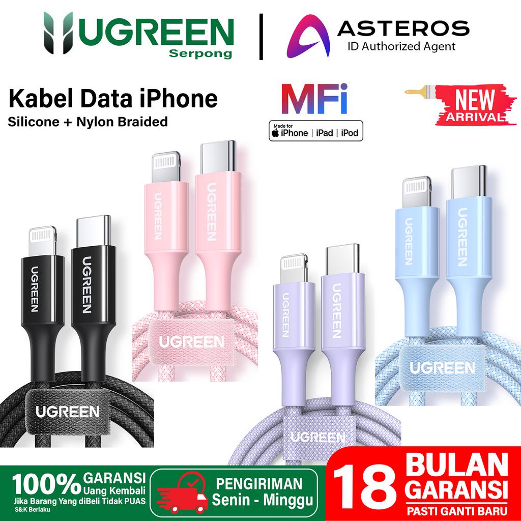 Jual UGREEN Kabel Data Lightning iPhone MFi Silicone Braided Fast Charging | Shopee Indonesia