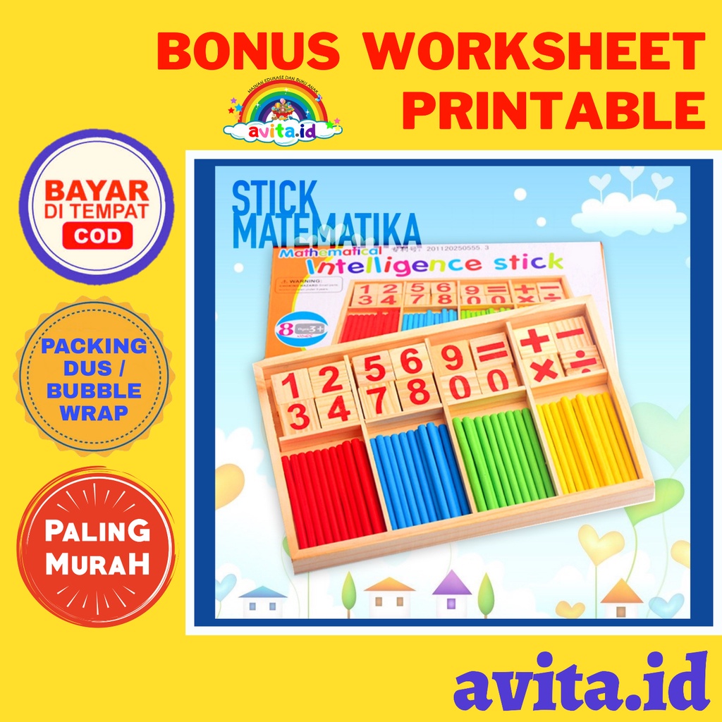 Jual avita.id Intelligence stick | Matematika stick belajar berhitung ...