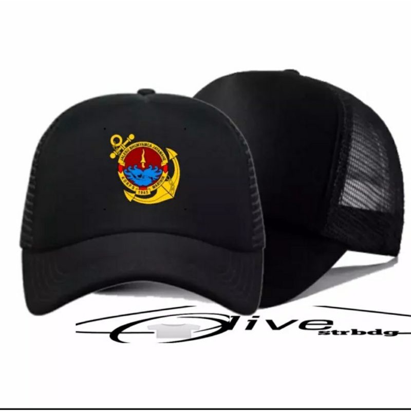 Jual TOPI TRUCKER MARINIR INDONESIA LOGO | Shopee Indonesia