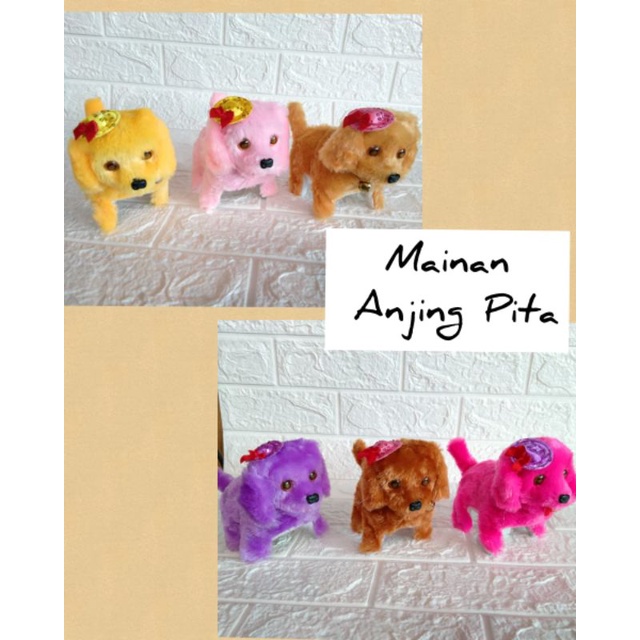 Jual mainan anak anjing pita bersuara dan berjalan | Shopee Indonesia