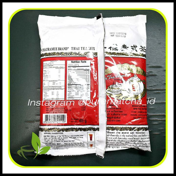 Jual Thaitea Thai Tea Number One Brand Cha Tramue Brand Teh Thailand ...