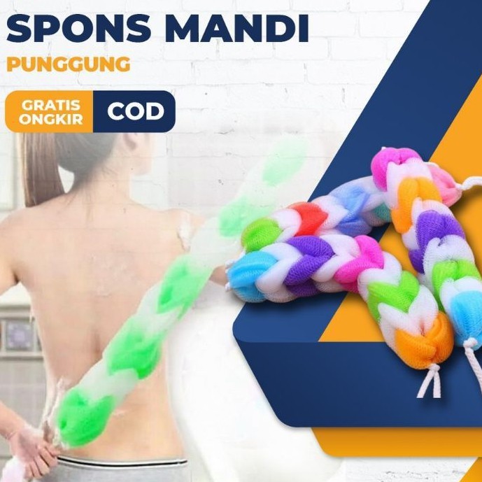 Jual SABUT MANDI PANJANG / SPONS MANDI PANJANG / SHOWER PUFF BATH ...