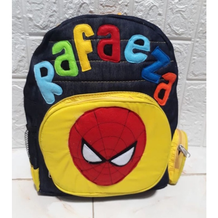 Jual TAS SEKOLAH KARAKTER ANAK TK DAN SD FREE NAMA DAN KARAKTER ...
