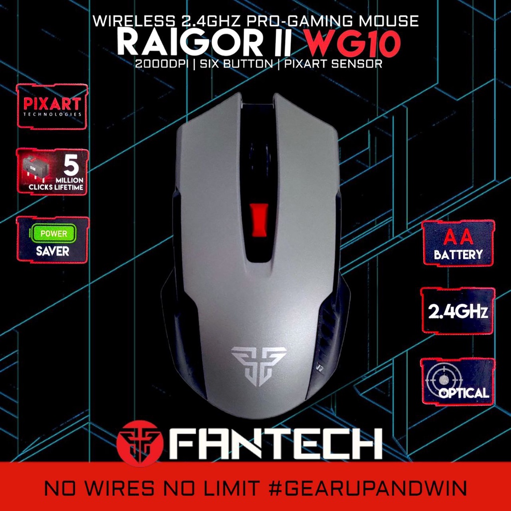 Jual Mouse Gaming Wireless Fantech Raigor II WG10 | Shopee Indonesia