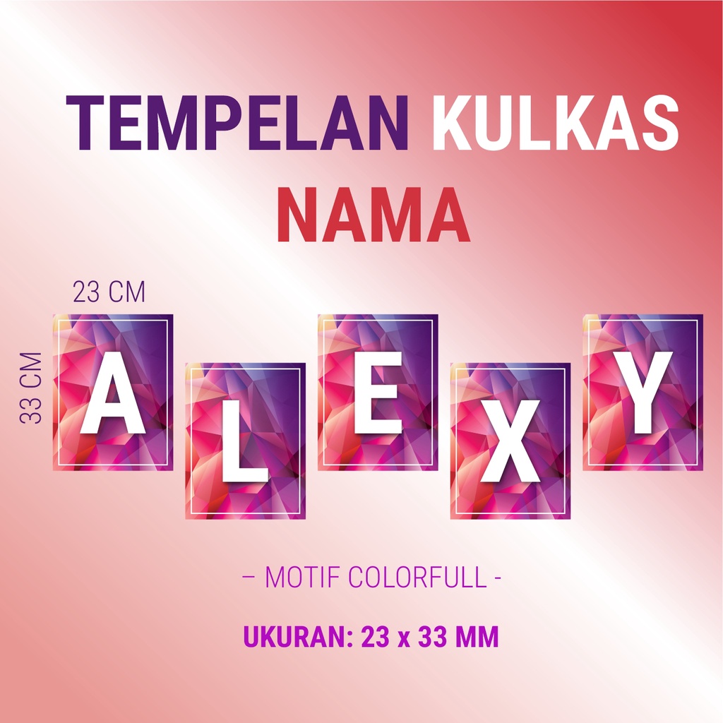 Jual TEMPELAN KULKAS MAGNET KULKAS CUSTOM NAMA PER HURUF | Shopee Indonesia