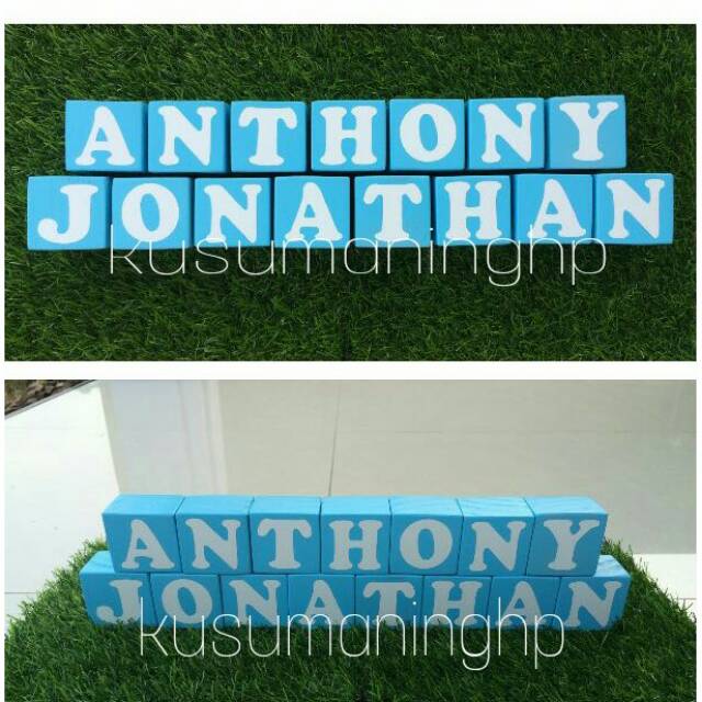 Jual BALOK NAMA HURUF LETTER BLOCK NAME ANAK BAYI | Shopee Indonesia