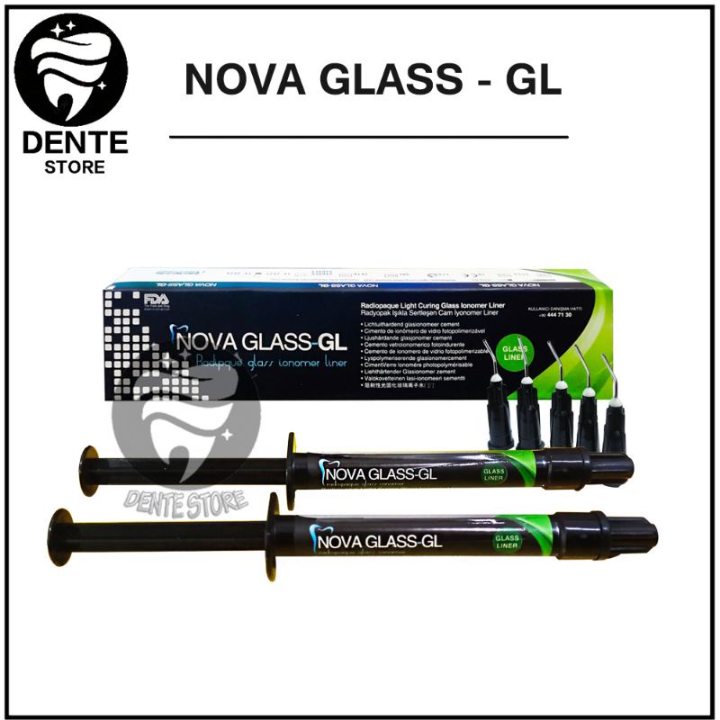 Jual Dental Glass Ionomer Cavity Liner Lightcure Ionoseal Nova Glass Gl Imicryl Shopee