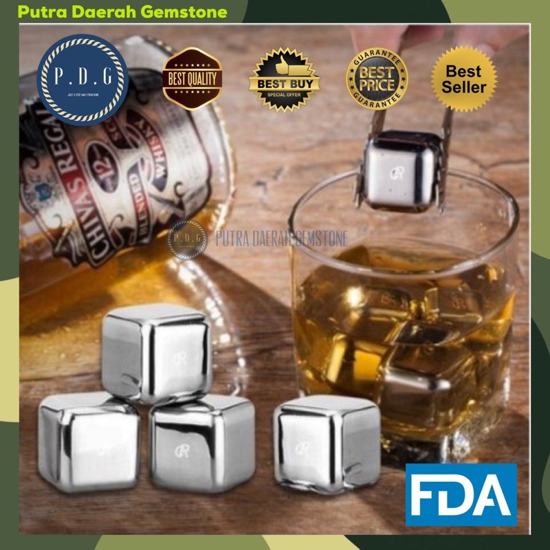 Jual Es Batu Anti Cair Anti Lumer Stainless Steel ( ICE CUBE ...