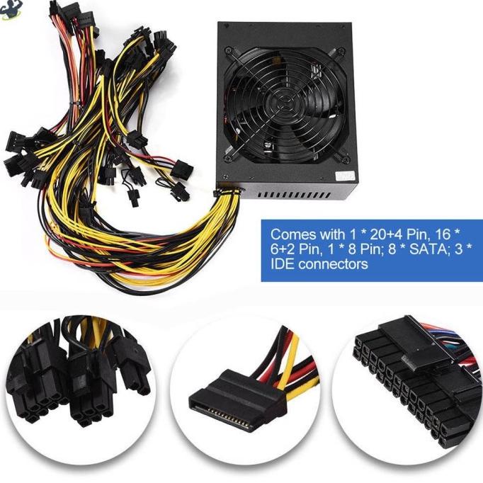 Jual Power Supply Modular Mining Psu 1800W 2000W Untuk Rig Eth 8 Gpu ...