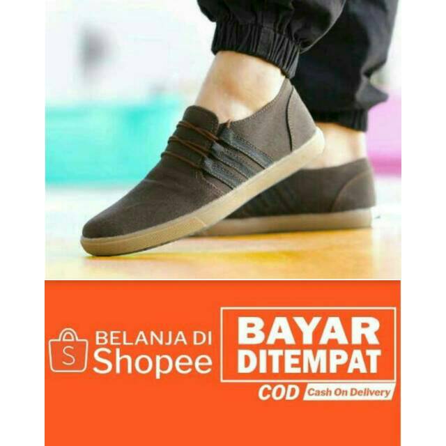 Jual [PROMO] Sepatu Slip on Pria Santai Casual Formal Suede Kerja ...