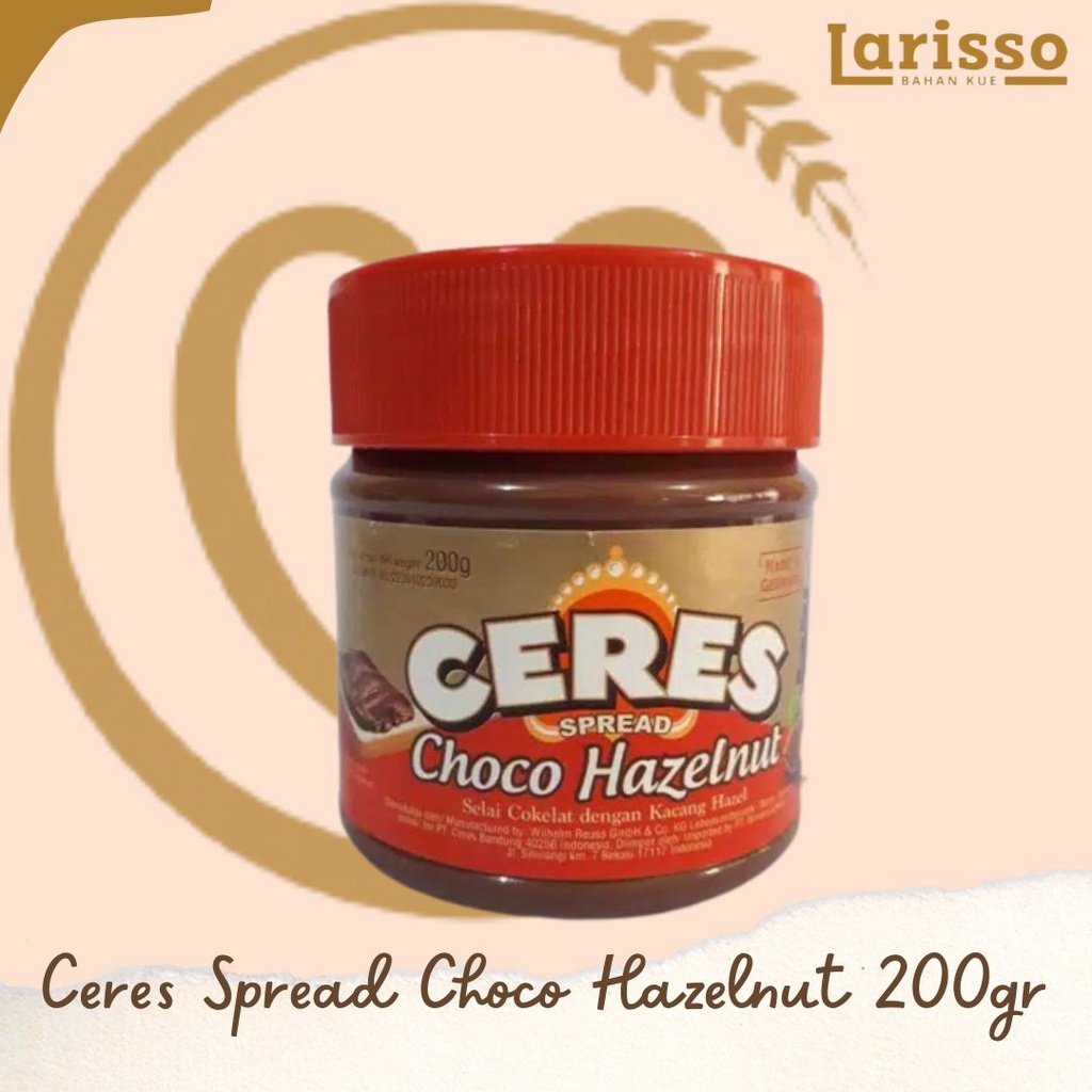 Jual CERES SPREAD CHOCO HAZELNUT SELAI RASA COKLAT HAZELNUT 200GR ...