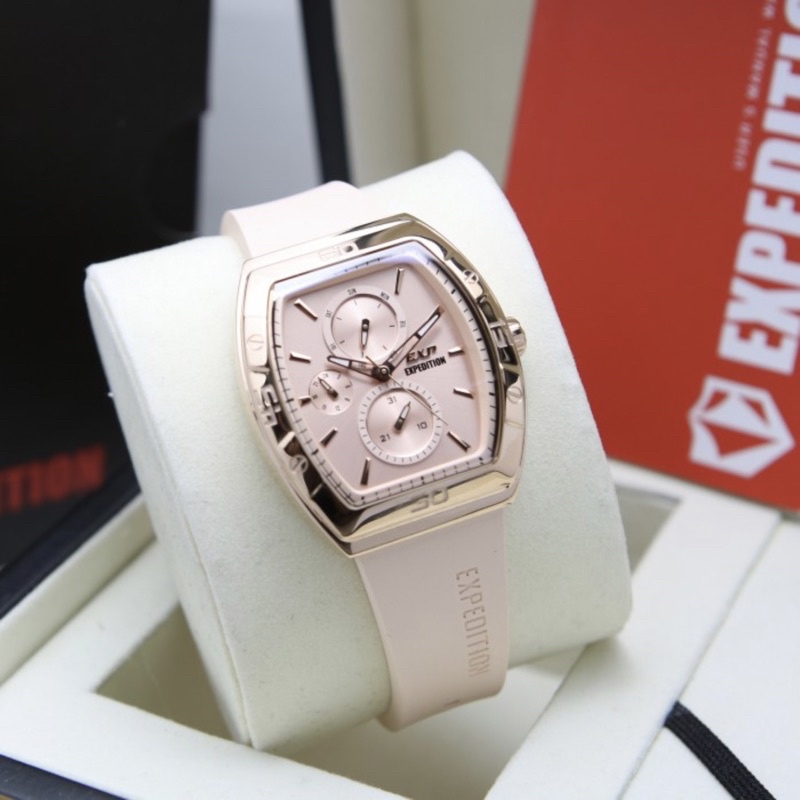 Jual jam tangan wanita expedition original exp 6800 ruber garansi resmi ...
