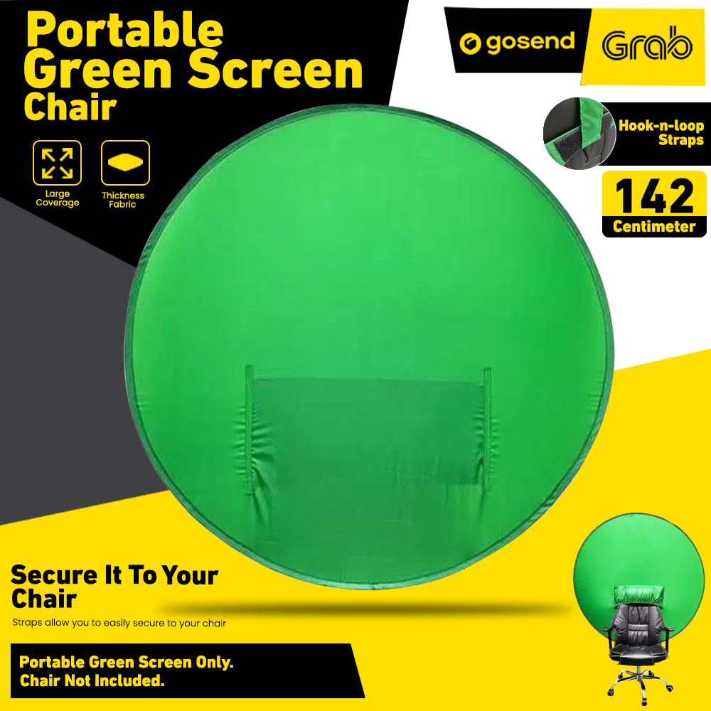 Jual Round Green Screen Background Chair for Background - 142CM ...