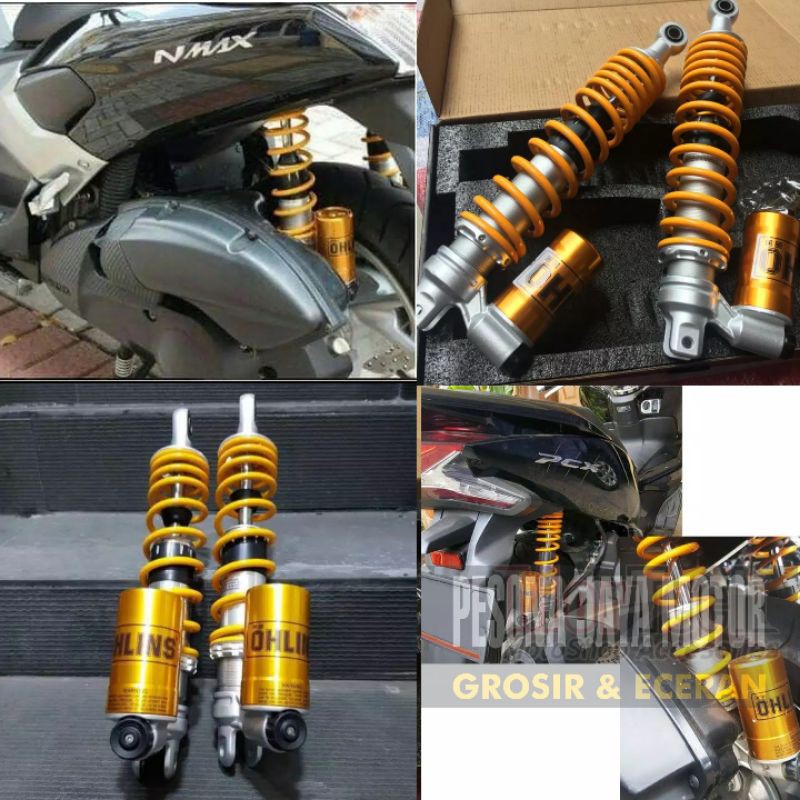Jual Shock Tabung Belakang Model Tabung Bawah Nmax,Pcx Ukuran 340mm Free Sticker | Shopee Indonesia