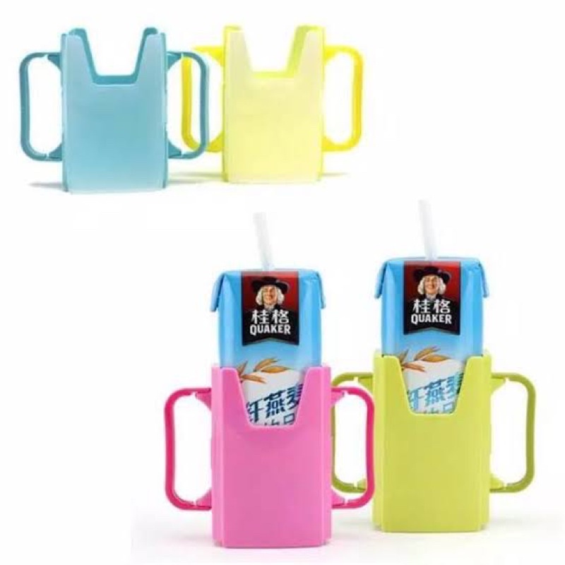 Jual Milk Box Holder / Tempat Kotak Susu Anak / Wadah Pegangan Minuman ...