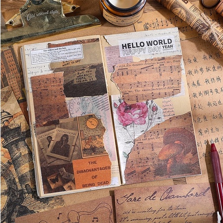 Jual HI447 Kertas Deco Kraft Retro Klasik 10 Lembar Menghias Jurnal ...