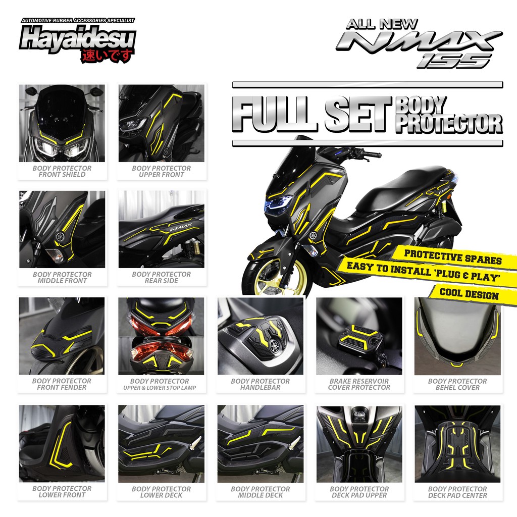 Jual Hayaidesu All New Nmax 2020-2023 Full Set Body Protector Variasi ...