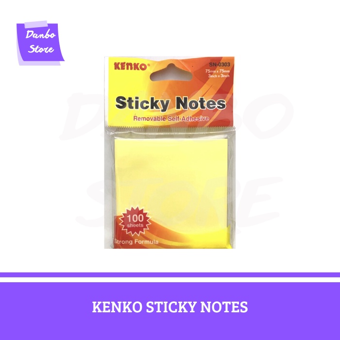 Jual KENKO STICKY NOTES KUNING | Shopee Indonesia