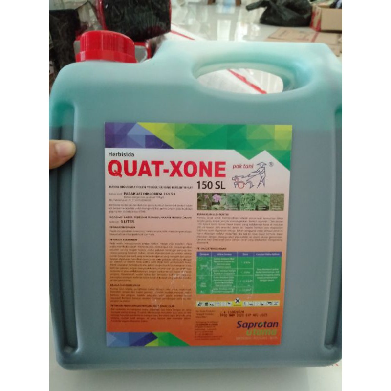Jual QUAT - XONE QUATXONE 5 ltr 150 SL Pak Tani 5 Liter | Shopee Indonesia
