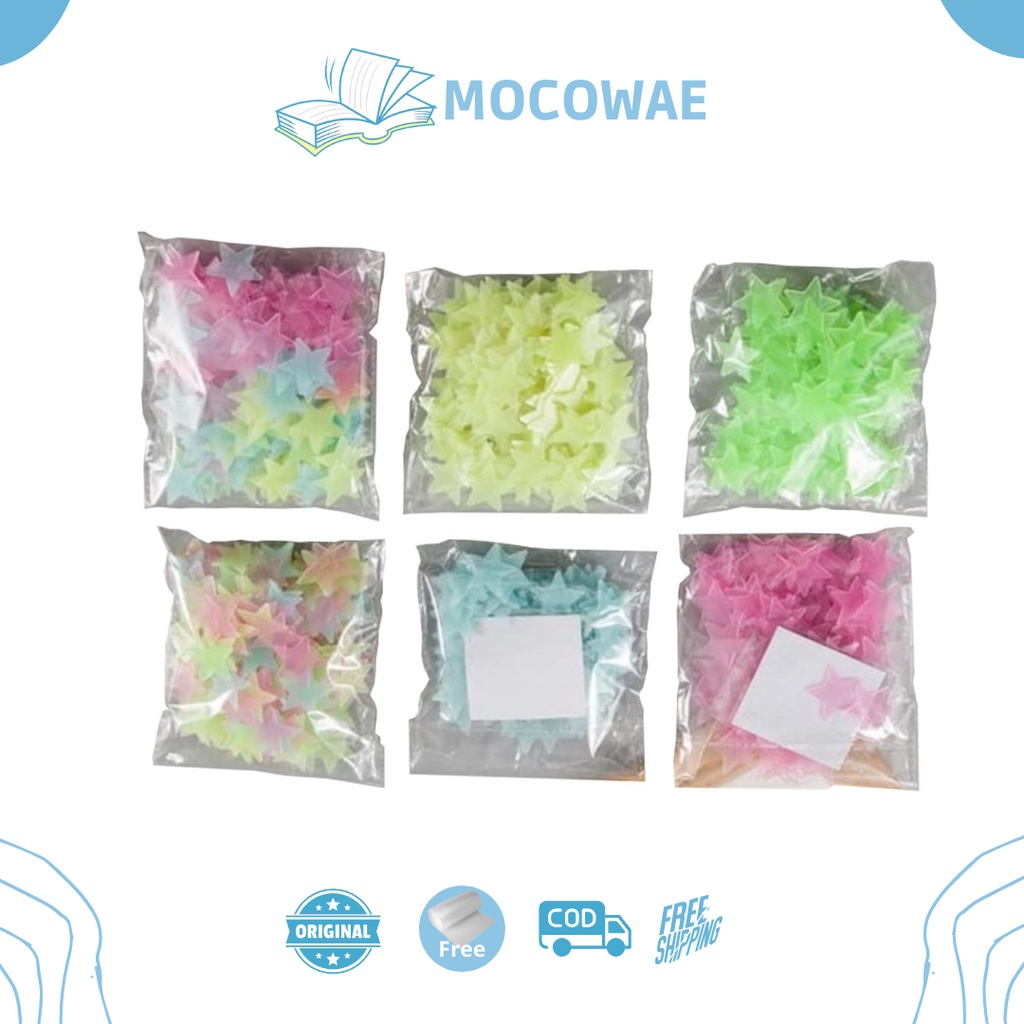 Jual Stiker Bintang Sticker Glow In The Dark Star Wall Stiker Bintang ...