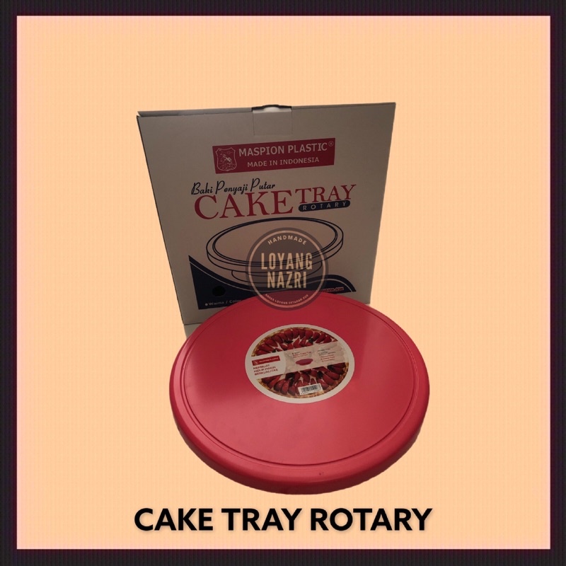 Jual MEJA PUTAR KUE / CAKE TRAY ROTARY MASPION / MEJA PUTAR HIAS KUE ...