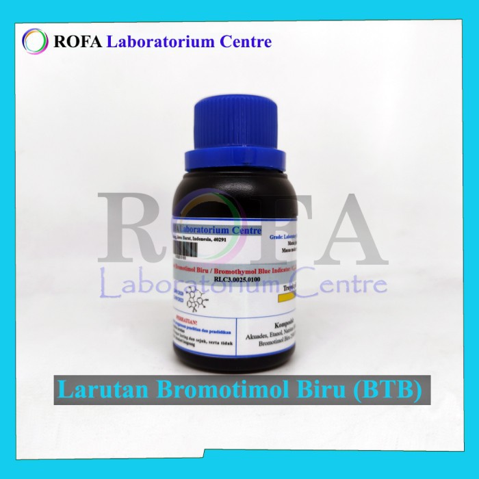 Jual LARUTAN BROMOTIMOL BIRU | BTB | BROMOTHYMOL BLUE SOLUTION 1% 100 ...