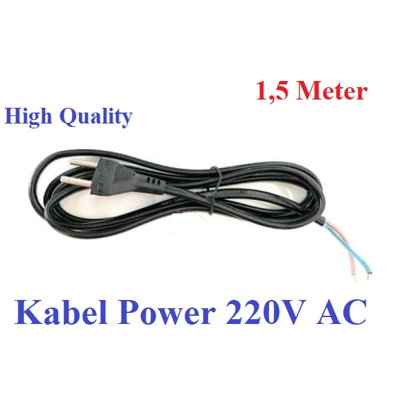 Jual Kabel Power Power Supply 220V AC cord Buntung colokan Steker ...
