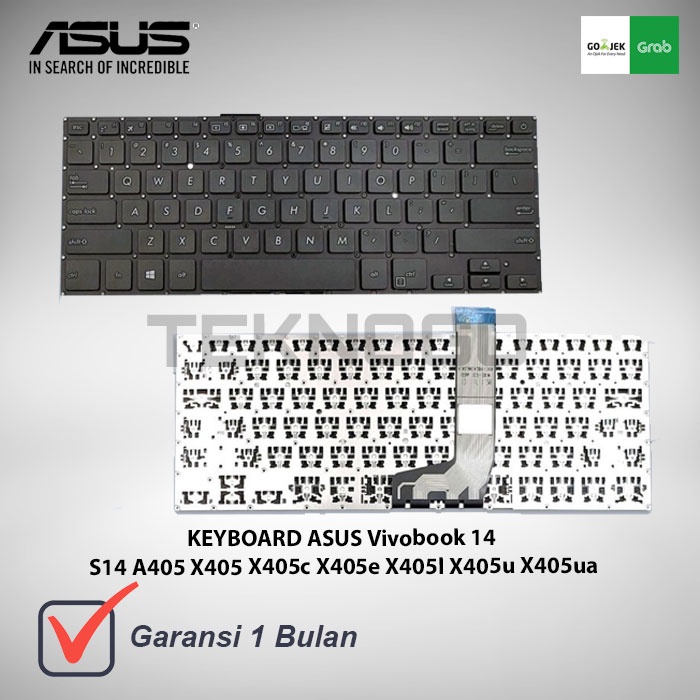 Jual Keyboard Asus Vivobook 14 S14 A405 X405 X405c X405e X405l X405u ...