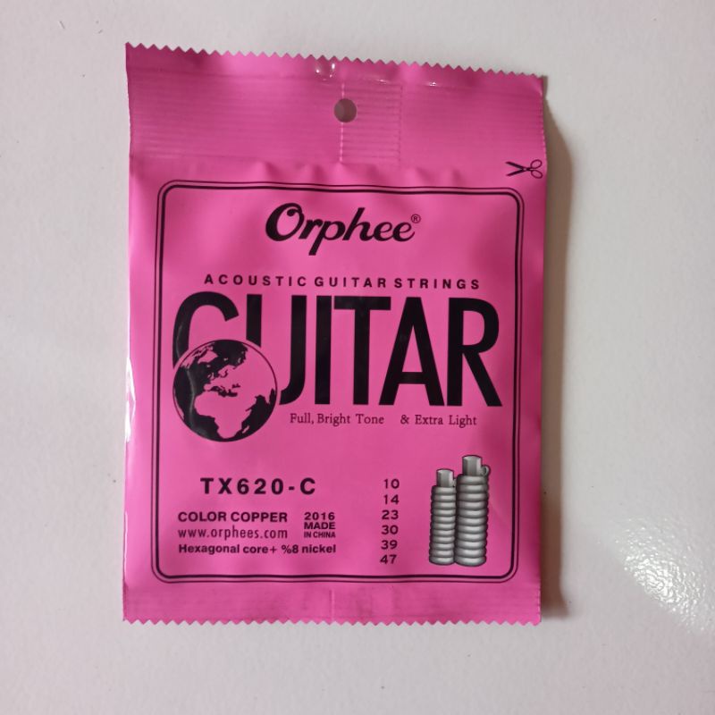 Jual Senar Gitarguitar Orphee Akustik Warna Warnipelangi Shopee Indonesia