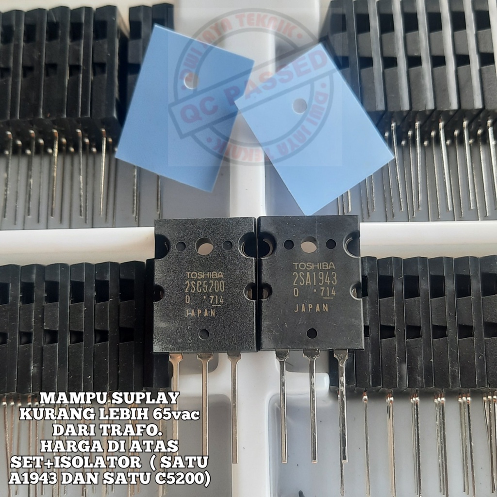 Jual Transistor THOSIBA SA1943 dan SC5200 PLUS ISOLATOR ORI JAPAN ...