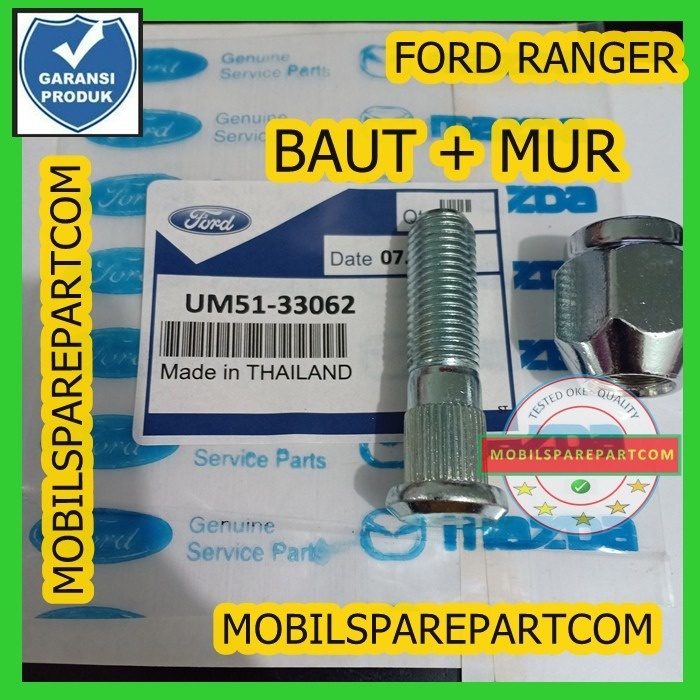 Jual BAUT RODA SAMA MUR RODA FORD RANGER 1SET | Shopee Indonesia