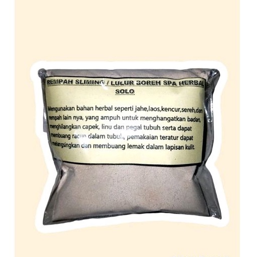 Jual Lulur Rempah boreh / lulur sliming pelangsing Herbal Keraton solo ...